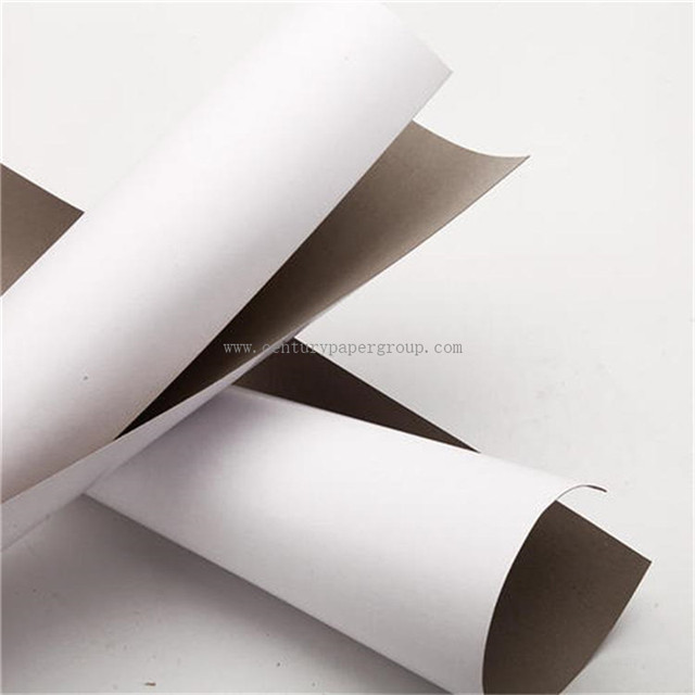 China 300GSM 350 GSM 400GSM White Coated Duplex Grey Cardboard Paper ...