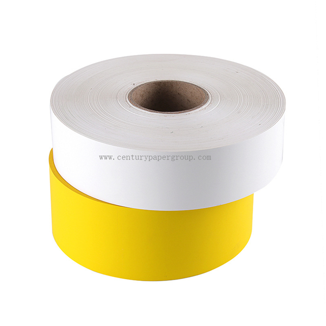 Top Coated Self Adhesive Paper Semi Glossy Sticker Direct Thermal Label ...