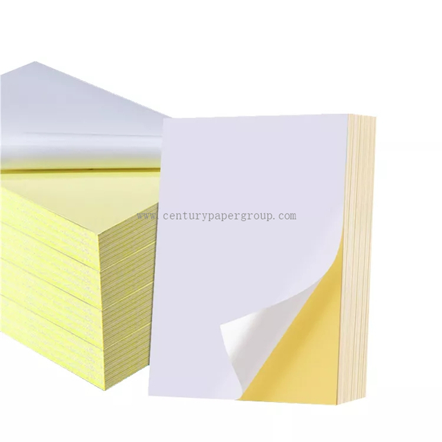 China Waterbase Acrylic Glue Self Adhesive Cast Coated Sticker Paper ...